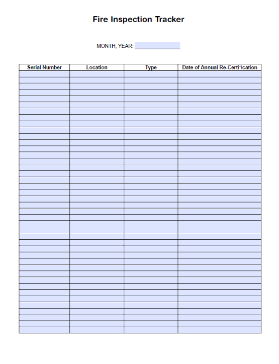 Safety Doc Download | Fire Extinguisher Tracker Log – The Safety Doc Shop