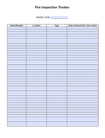 Safety Doc Download | Fire Extinguisher Tracker Log – The Safety Doc Shop