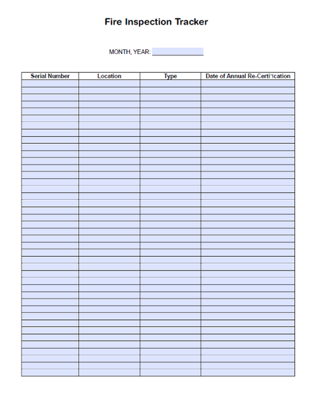 Safety Doc Download | Fire Extinguisher Tracker Log – The Safety Doc Shop